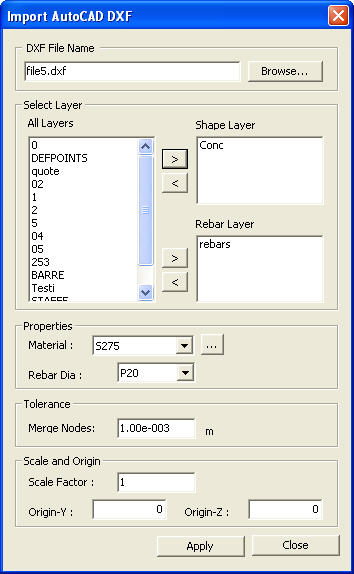 Import Autocad Dxf