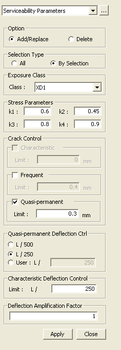 Serviceability Parameters