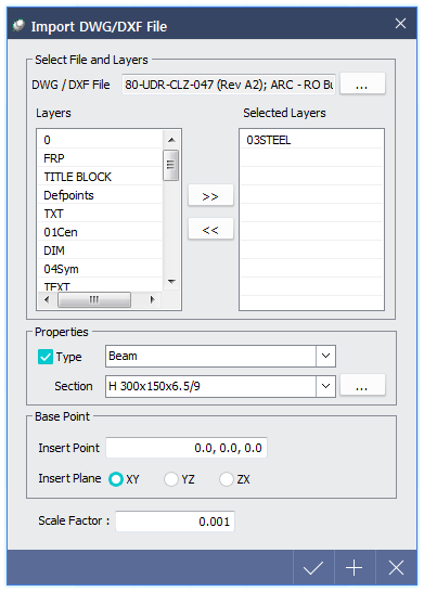 DWG DXF Import