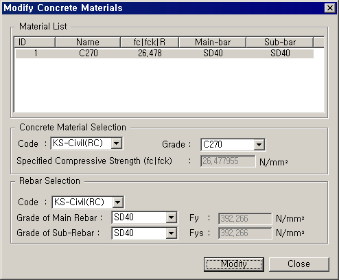 Modify Concrete Materials