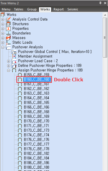Initialize Pushover Hinge Properties
