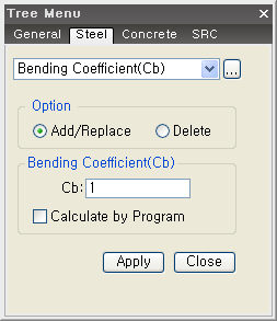 Bending Coefficient(Cb)