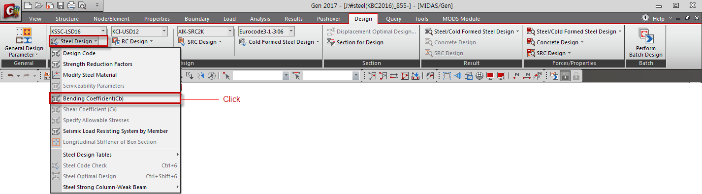 Bending Coefficient(Cb)
