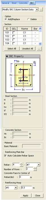 Modify SRC Section Data