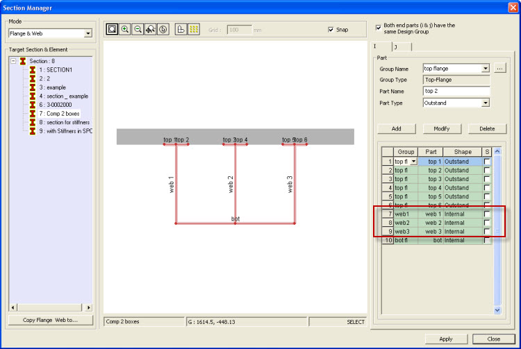 Define Flange&Web