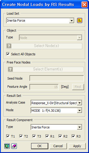 Create Nodal Loads by RS Results