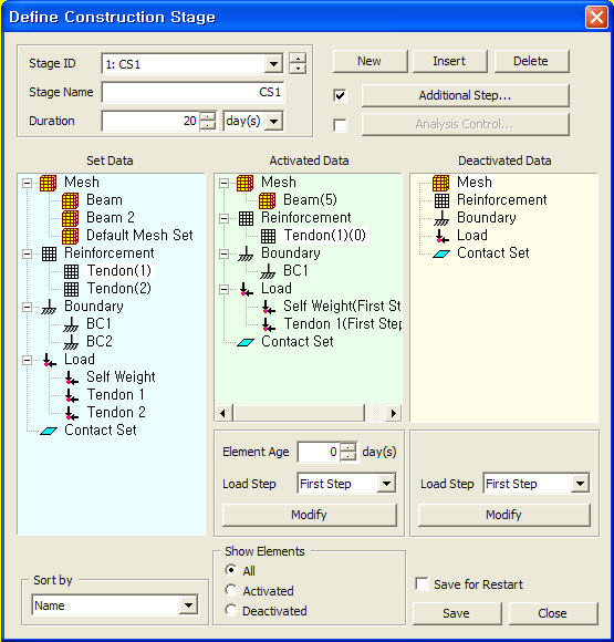 Define Construction Stage