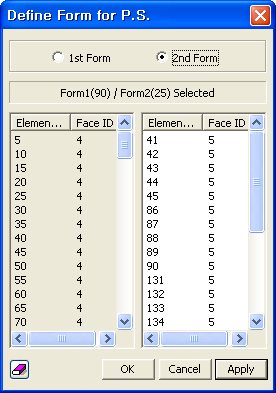 Define Form for Parametric Study