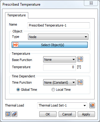 Prescribed Temperature