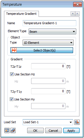 Temperature load(Temperature Gradient)