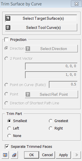 Trim Surface by Curve