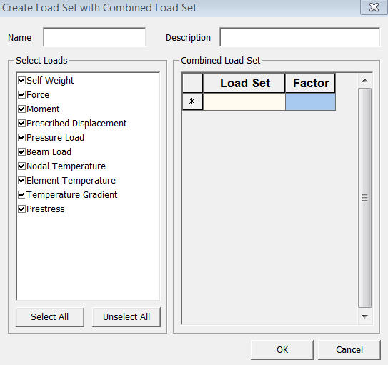 Create Load Set with Combined Load Set