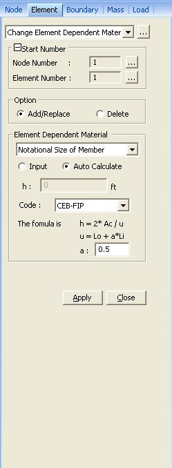 Change Element Dependent Material Property
