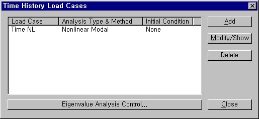 Time History Load Cases