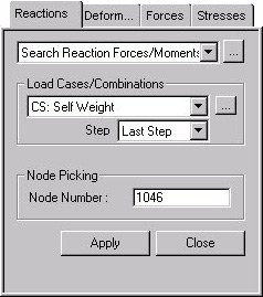 Search Reaction Forces,Moments