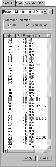 Reverse Member Local Direction