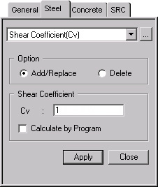 Shear Coefficient (Cv)