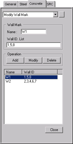 Modify Wall Mark Data
