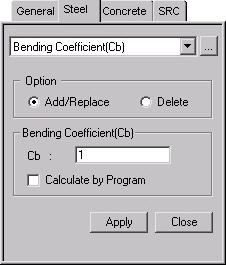 Bending Coefficient (Cb)