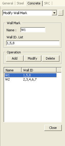 Modify Wall Mark Data