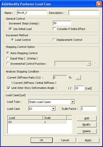 02 Pushover Load Case