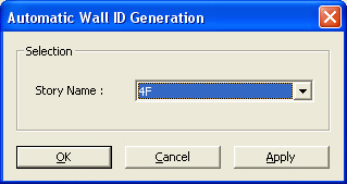 Automatic Wall ID Generation
