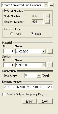 Create Converted Line Elements