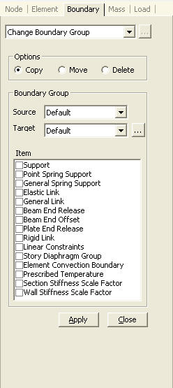 Change Boundary Group