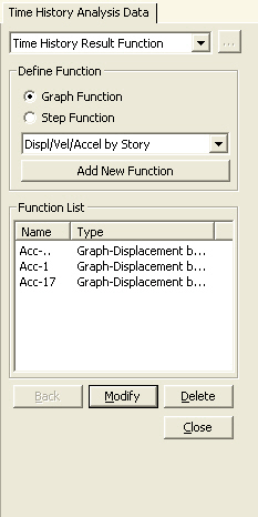 Time History Result Functions