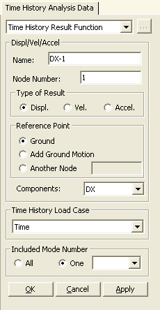 Time History Result Functions