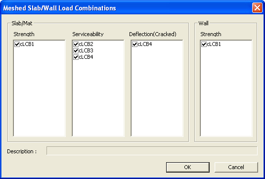 Slab Wall Load Combinations
