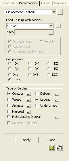 Displacement Contour