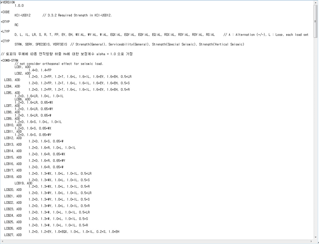Generate Load Combinations by Template