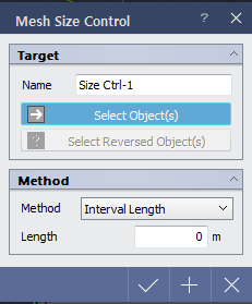 Control Mesh Size