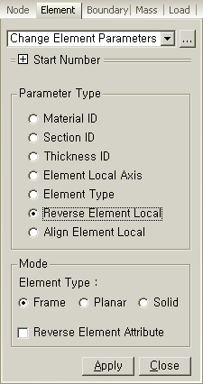 Change Element Parameter