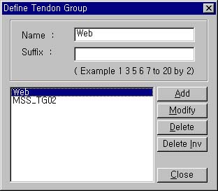 Define Tendon Group
