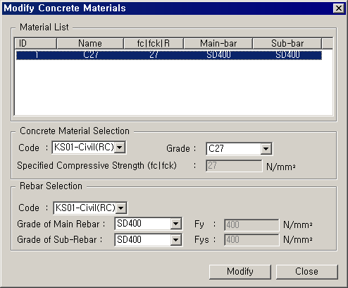 Modify Concrete Materials