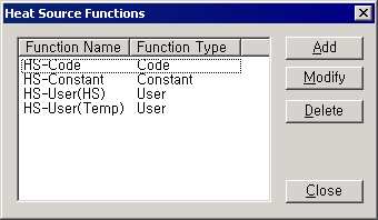 Heat Source Functions