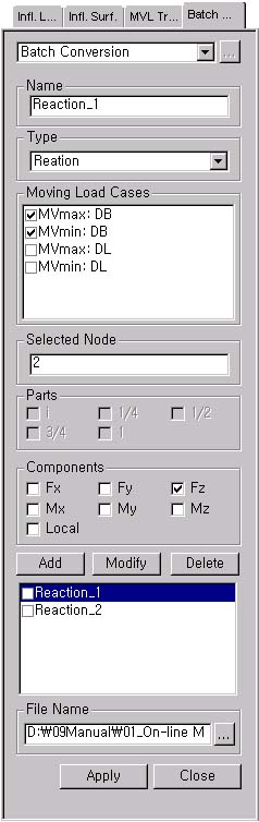 Batch Conversion from MVLTRC to Static Load1
