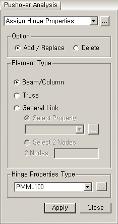 Assign Pushover Hinges