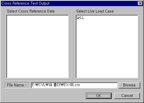 Cross Reference Text Output
