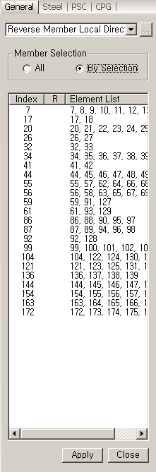 Reverse Member Local Direction
