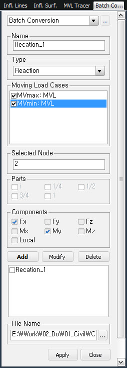 Batch Conversion from MVLTRC to Static Load1