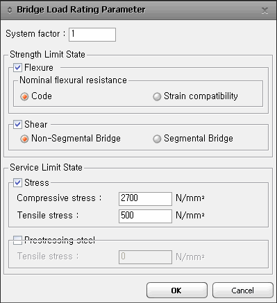 Bridge Load Rating Parameter