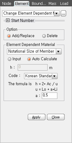 Change Element Dependent Material Property