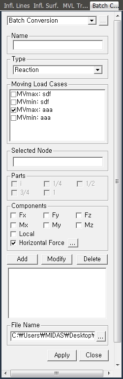 Batch Conversion from MVLTRC to Static Load1