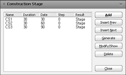 Define Construction Stage