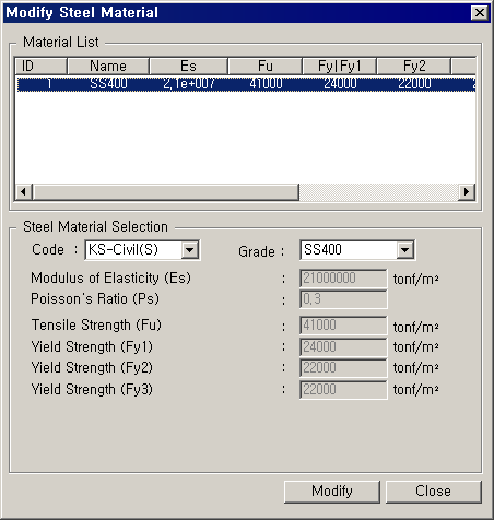 Modify Steel Materials