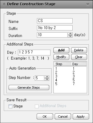 Define Construction Stage