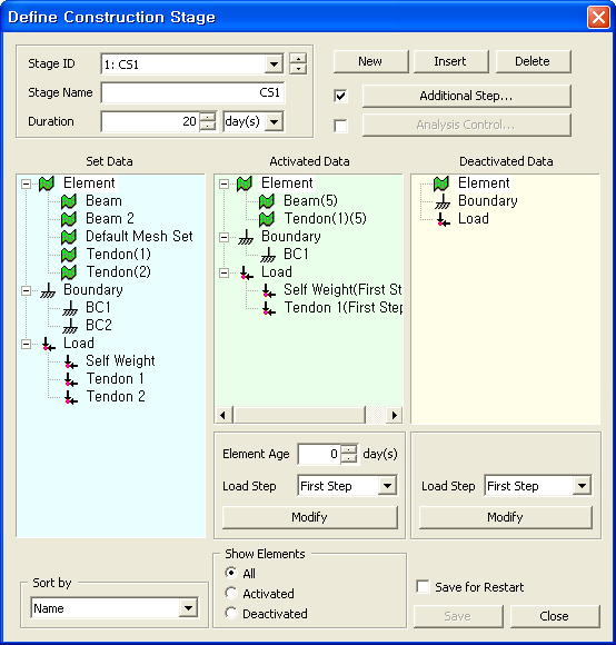 Define Construction Stage